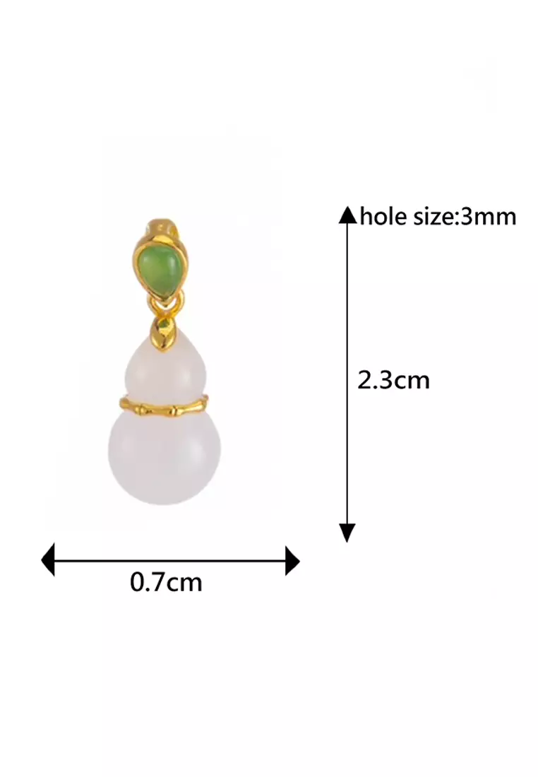 Buy LITZ LITZ 999 (24K) Gold and Jade Pendant P179 Online | ZALORA Malaysia
