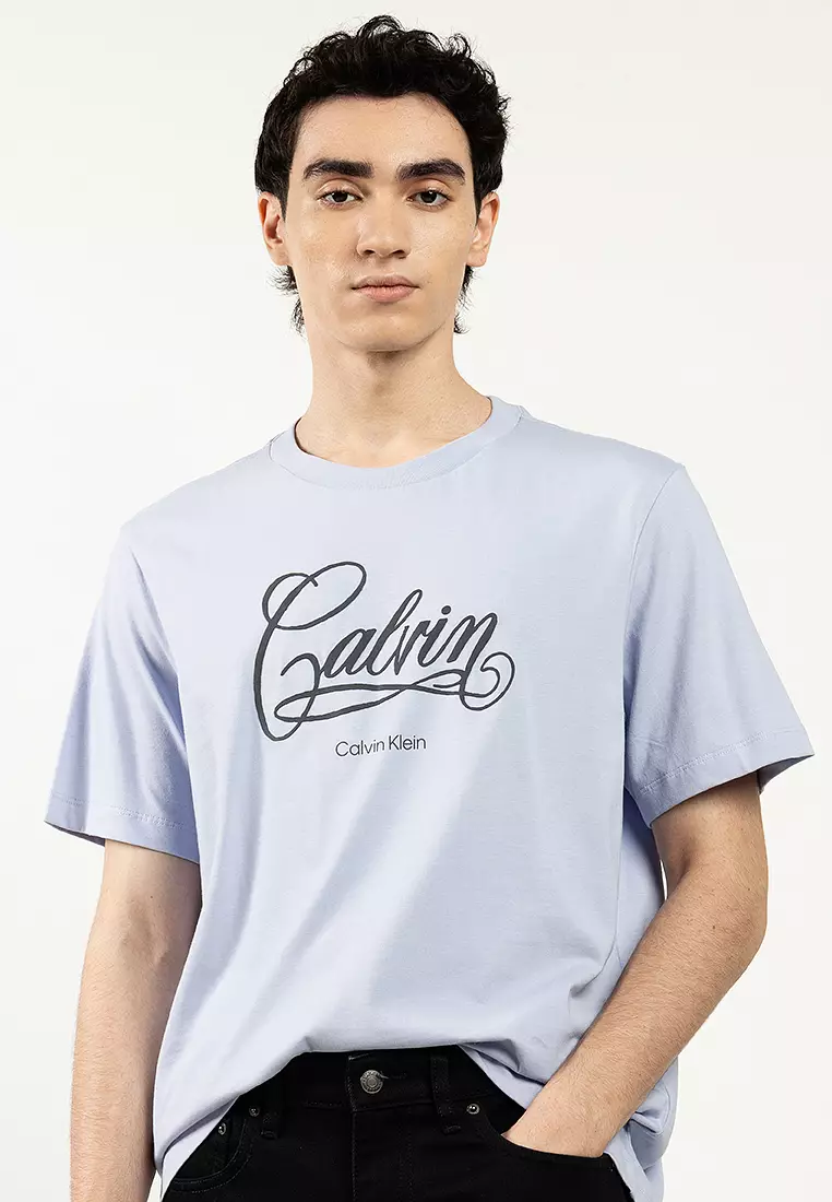 Buy Calvin Klein 20s Ckny Gothic Shine Graphic Tee - Calvin Klein Jeans ...