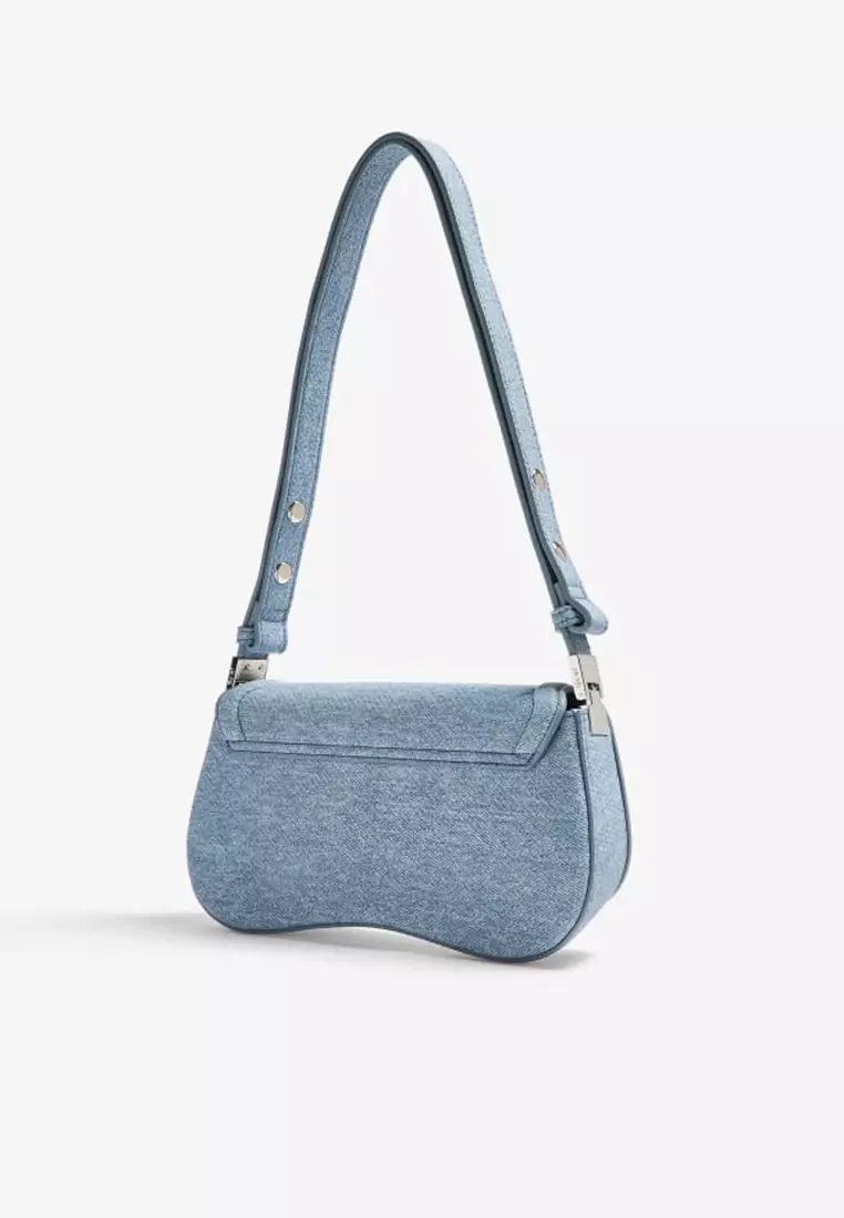 Jual JW Pei JW Pei Joy Embossed Denim Shoulder Bag - Blue Original 2025 ...