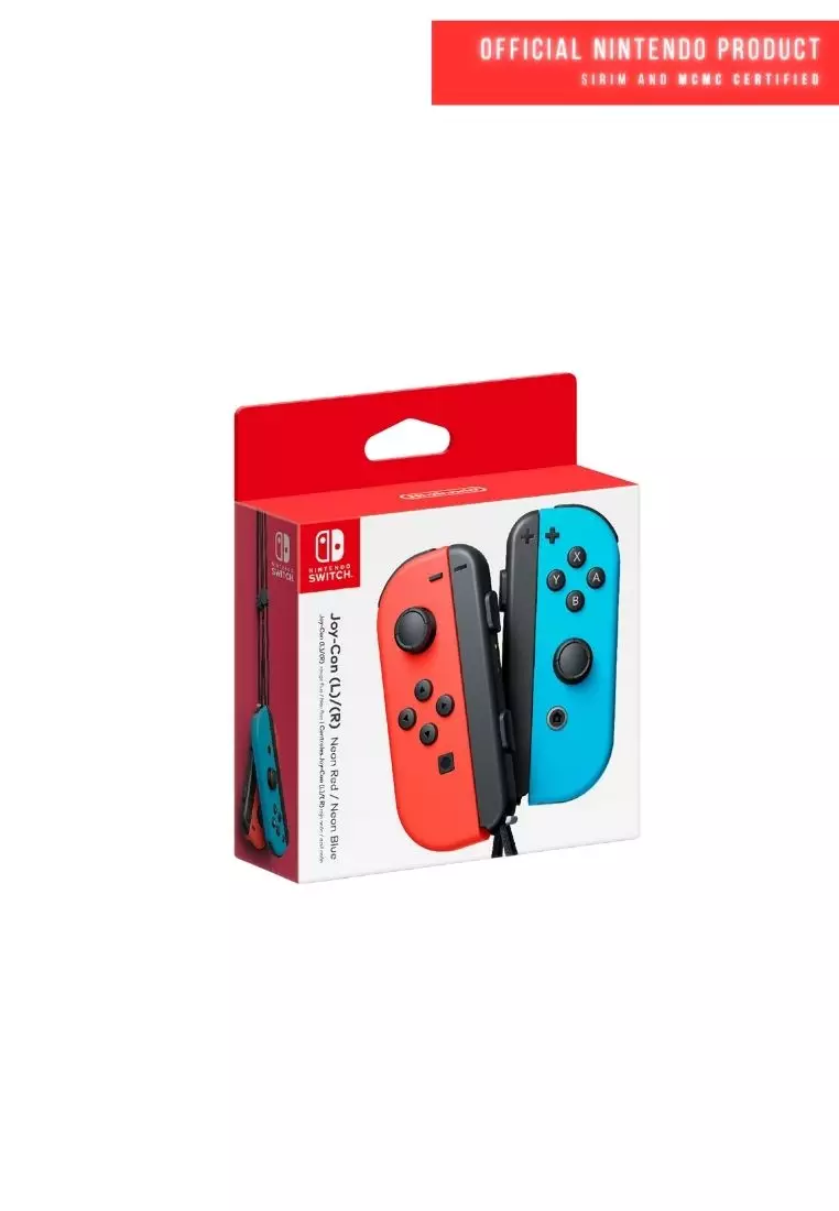 Buy Nintendo Nintendo Switch Joy-Con Neon Red/Neon Blue Online | ZALORA Malaysia