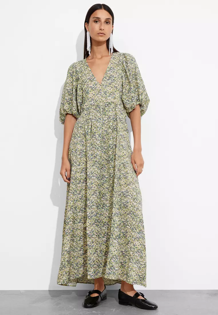 Buy & Other Stories Puff-Sleeves Maxi Dress Online | ZALORA Malaysia