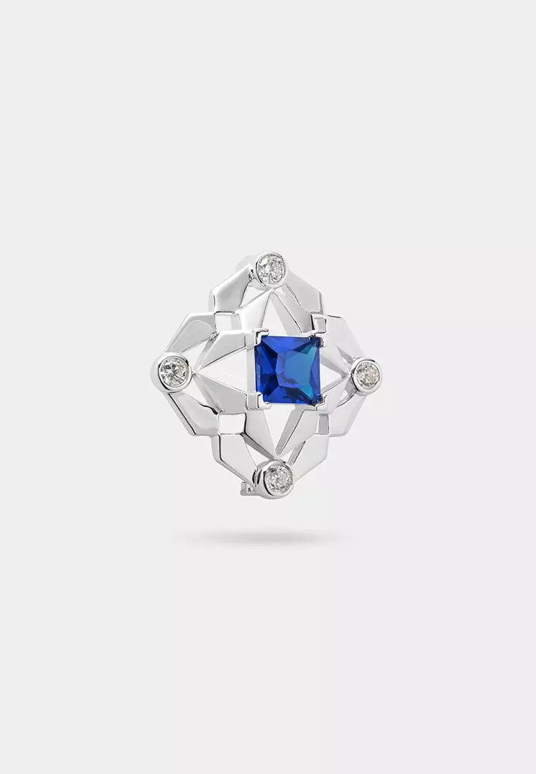 Buy Kaimirra Eid Mirage Blue Corundum Brooch Online | ZALORA Malaysia