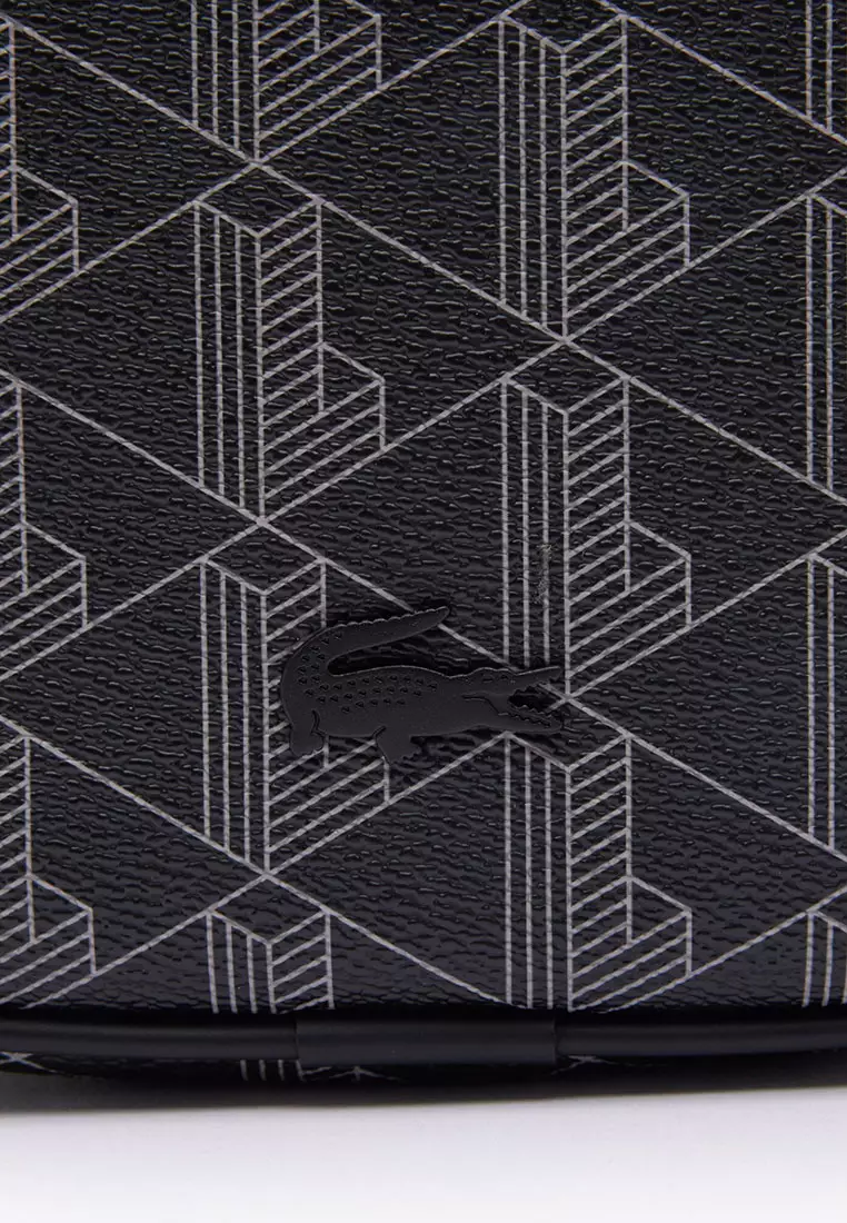 Buy Lacoste The Blend Monogram Print Vertical Shoulder Bag Online ...