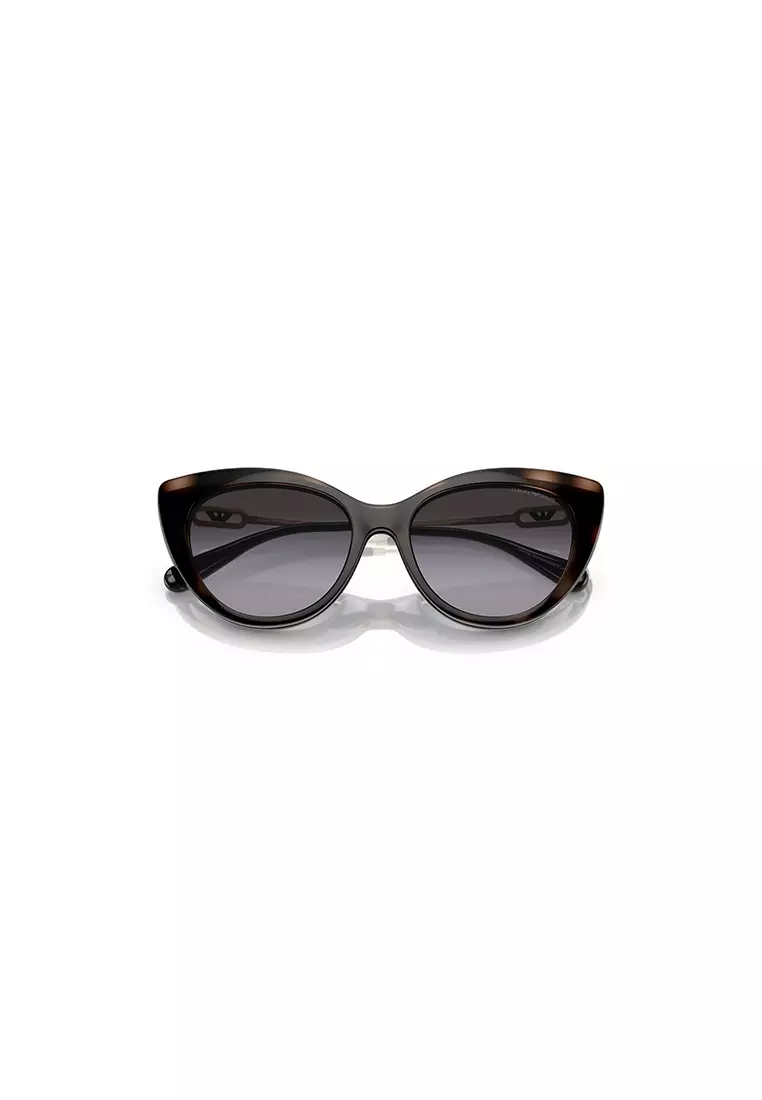 Buy Emporio Armani Emporio Armani Womens Cat Eye Frame Black Injected