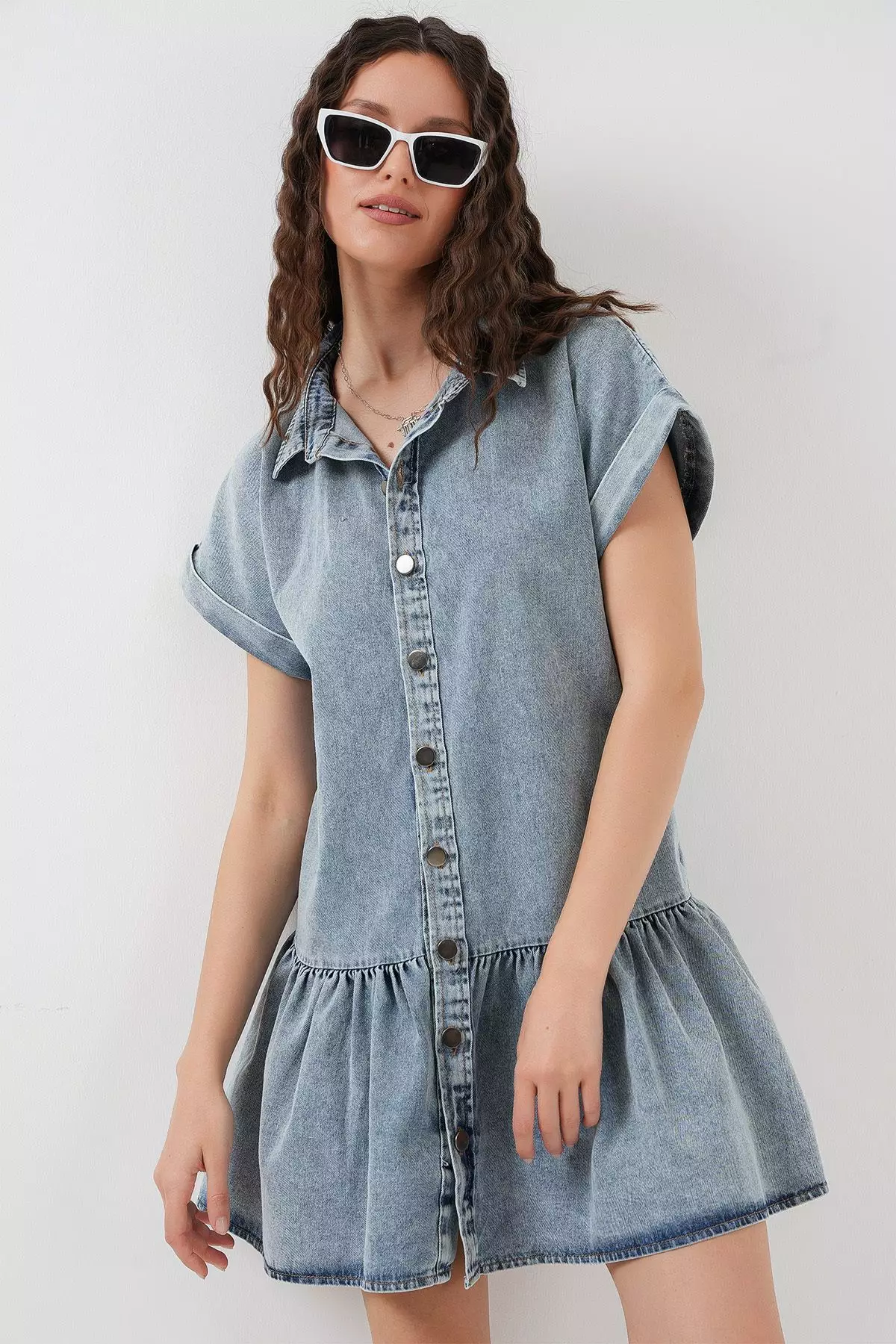 Buy Bigdart Short Denim Dress 2025 Online | ZALORA