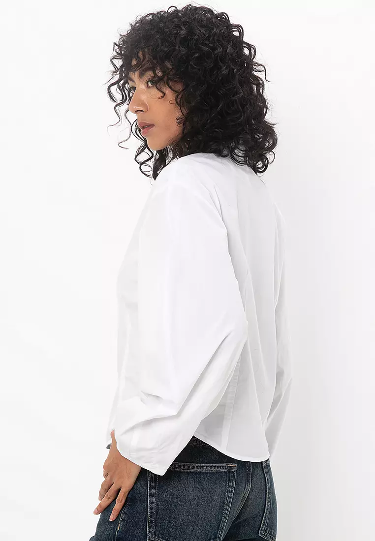 Buy GAP Balloon Sleeve Shirt Online | ZALORA Malaysia