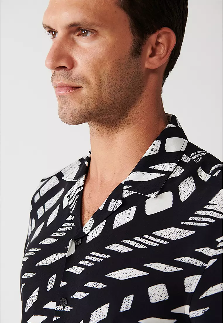 Buy Avva Regular Fit Viscose Shirt 2025 Online | ZALORA