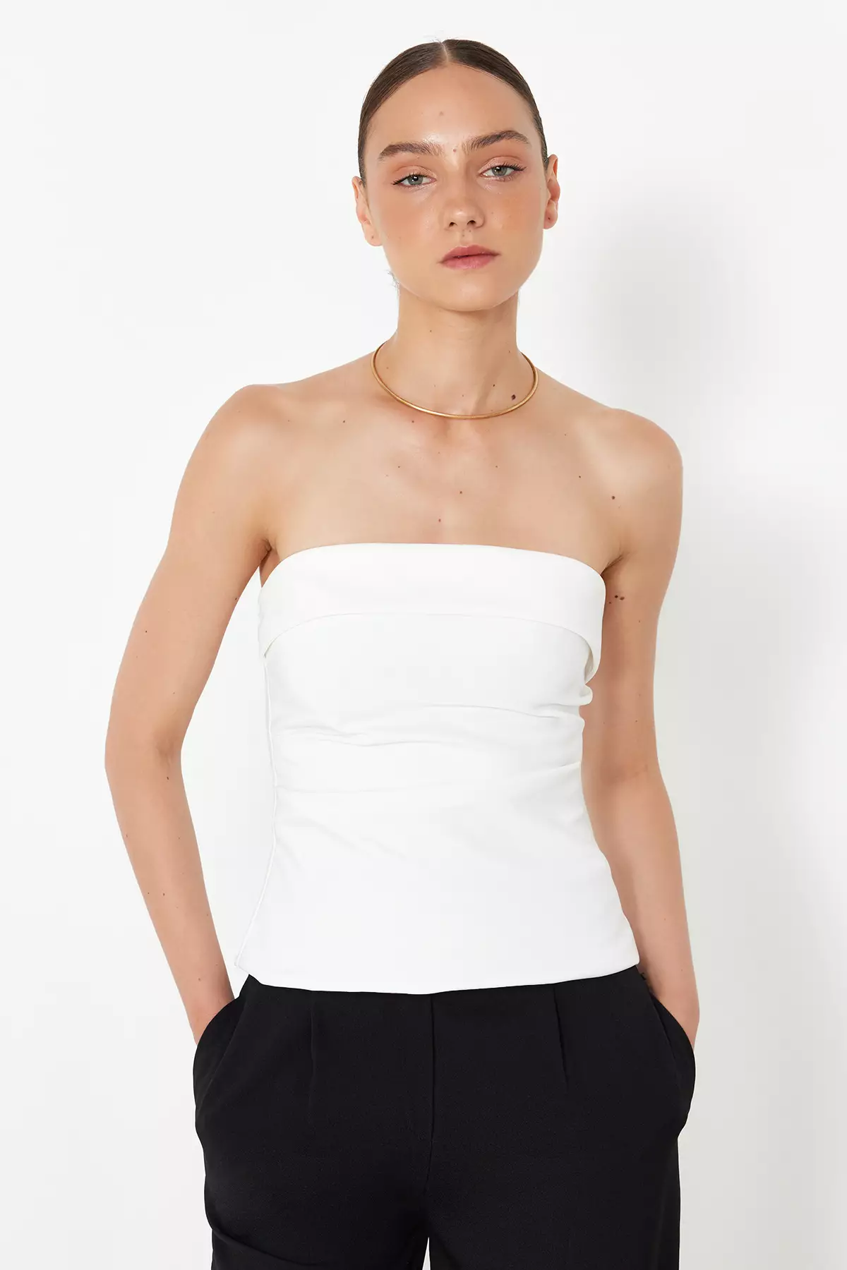 Buy Trendyol Strapless Top 2026 Online | ZALORA Philippines