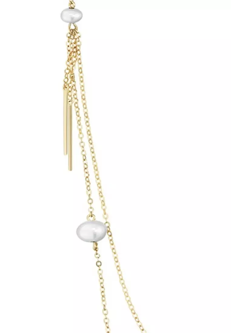 Buy MISAKI MONACO Seltz Long Gold Cultured Pearl Necklace 2025 Online ...