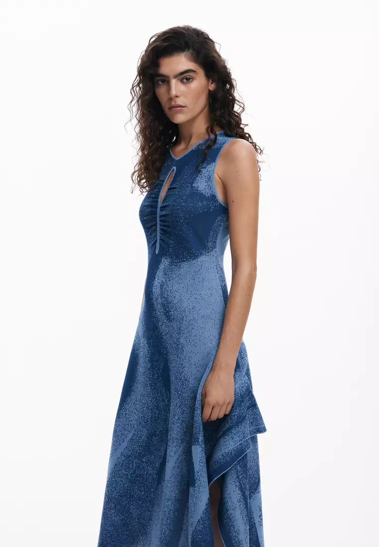 Jual Desigual Long cut-out dress Original 2025 | ZALORA Indonesia