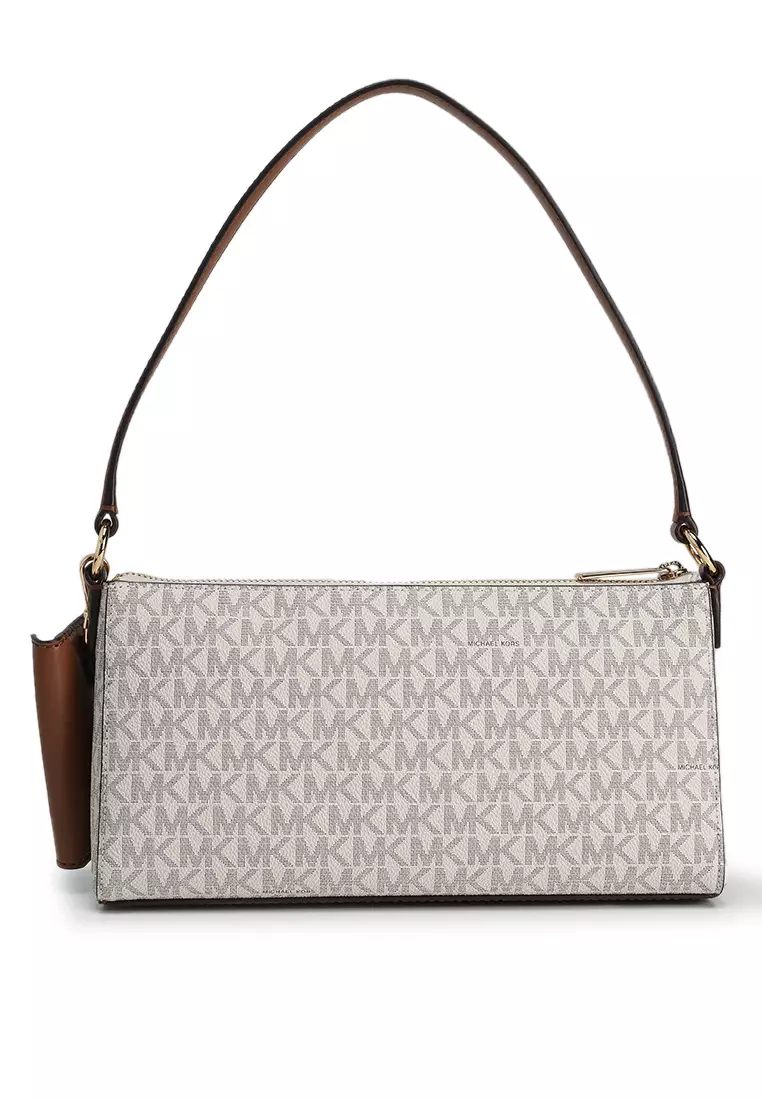 Michael Kors Vincent Monogram Medium Pouchette Bag With Card Case (nt ...