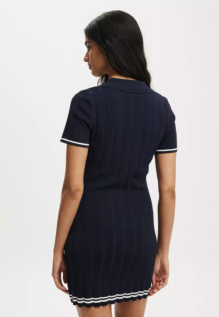 Buy Cotton On Heritage Knit Polo Mini Dress 2025 Online | ZALORA ...