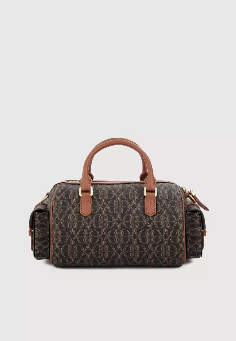 Jual BONIA Milania Monogram Crossbody Bag Caramel Original 2025 ...