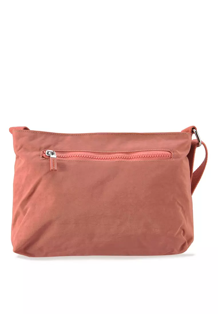 BAGSTATION Crinkled Nylon Multi-Compartment Sling Bag 2024 | Buy ...