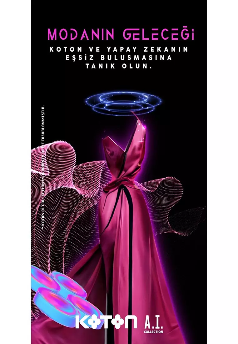 Buy KOTON Rachel Araz x KOTON A.I. Collection Statement Maxi Dress 2025 ...