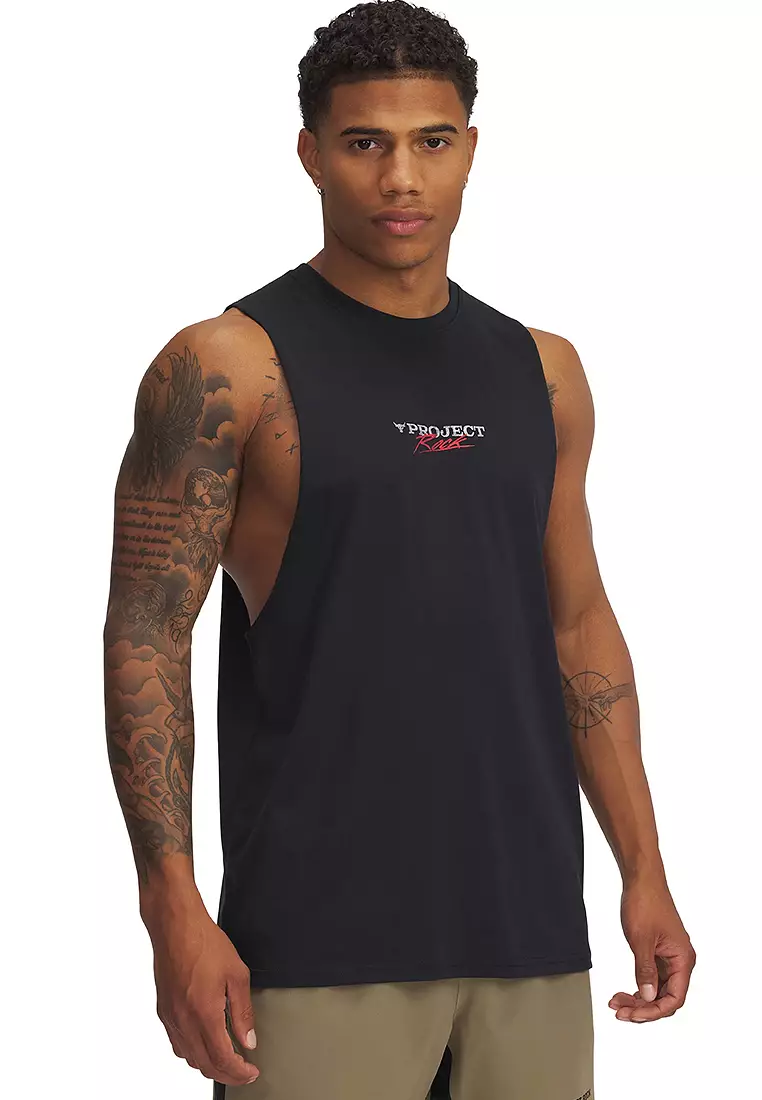 Jual Under Armour Project Rock Tank Top Original 2025 | ZALORA Indonesia