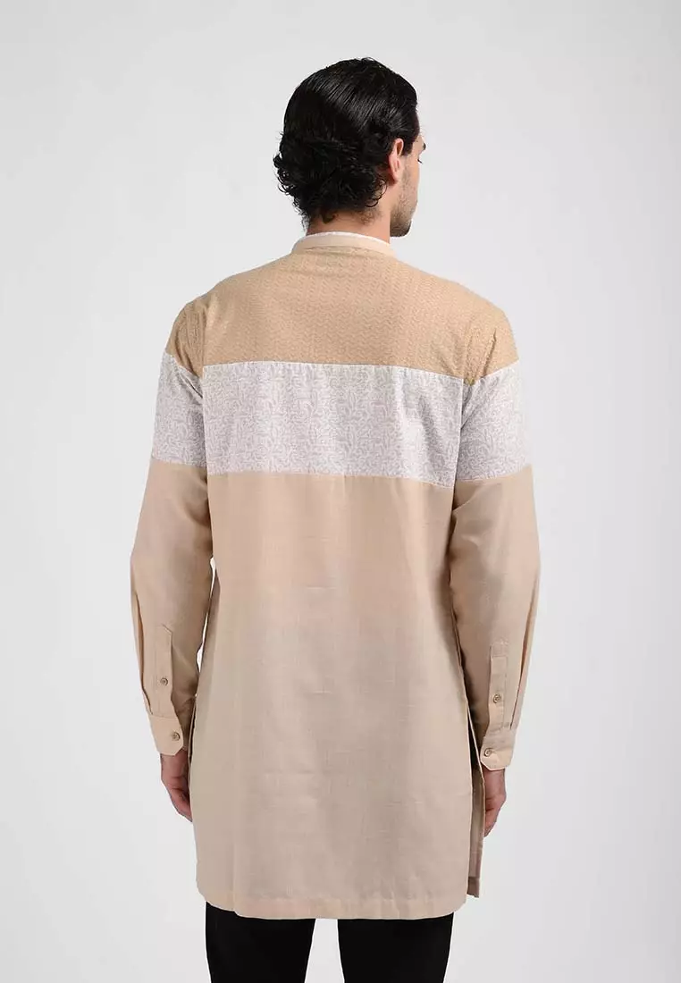 Jual Manzone MANZONE Gamis Pria Lengan Panjang Pria FARIZ - BEIGE Warna ...