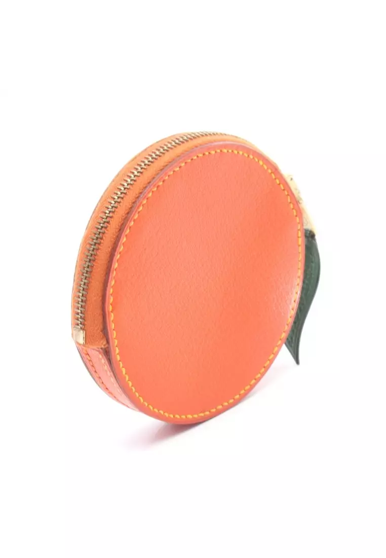Buy Hermes Pre-Loved Hermès Tutti frutti coin purse Chevre orange ...