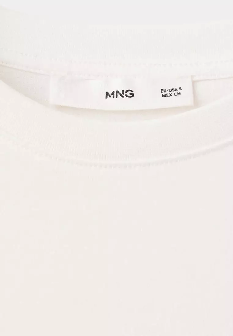 Buy Mango Printed Cotton T-Shirt 2026 Online | ZALORA