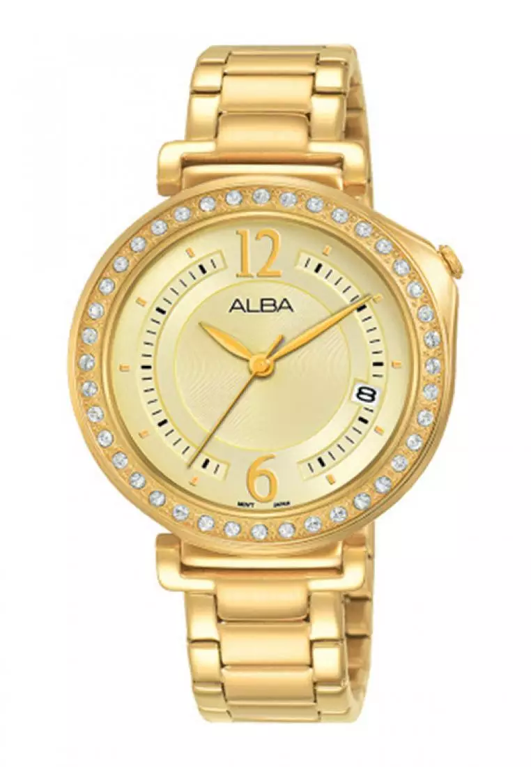 Jual Alba Jam Tangan Wanita Alba Original AG8K08 Strap Stainless Steel ...