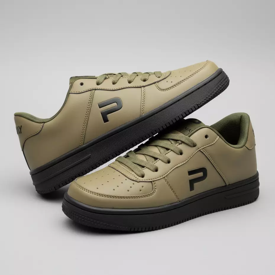 Jual PAULMAY PAULMAY - Sepatu Sneakers Pria Denver - Army Black ...