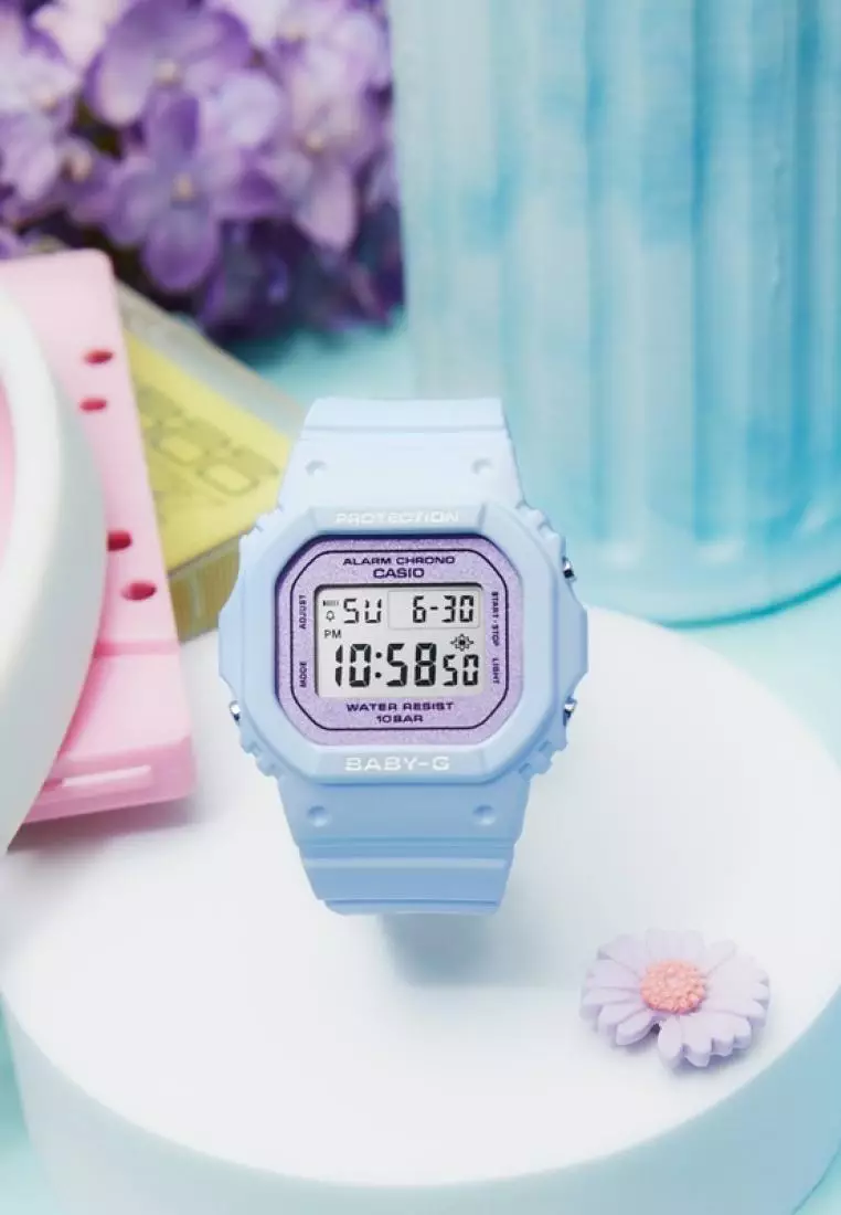 Buy Casio Casio Baby-G Standard Digital- Analog Blue Watch BGD-565SC ...