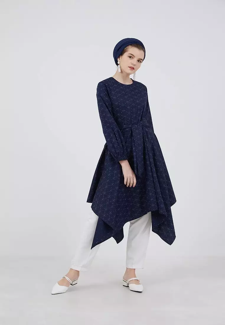 Jual Berrybenka Label Frevona Maxi Dress Blue Original 2025 | ZALORA ...