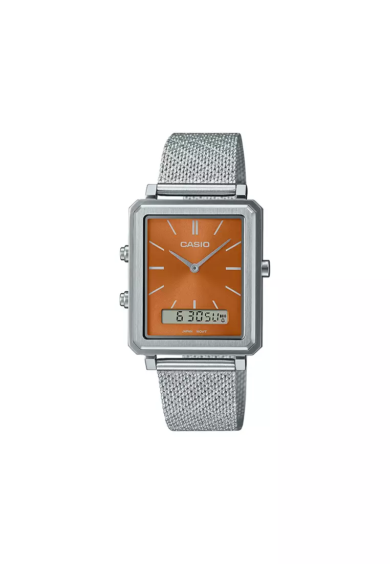 網上選購 Casio Watches Men's Analog-Digital Watch MTP-B205M-5E Brown dial ...