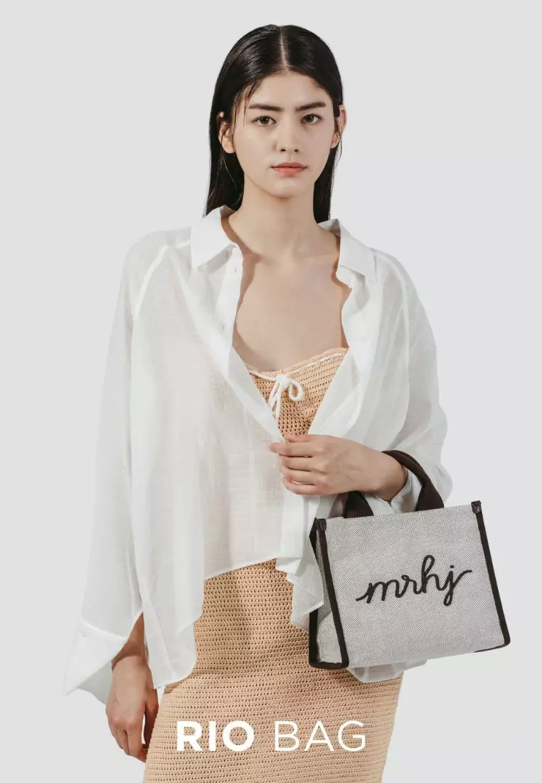 Buy MARHEN.J Rio Bag [Canvas, Apple Leather] 2025 Online | ZALORA Philippines