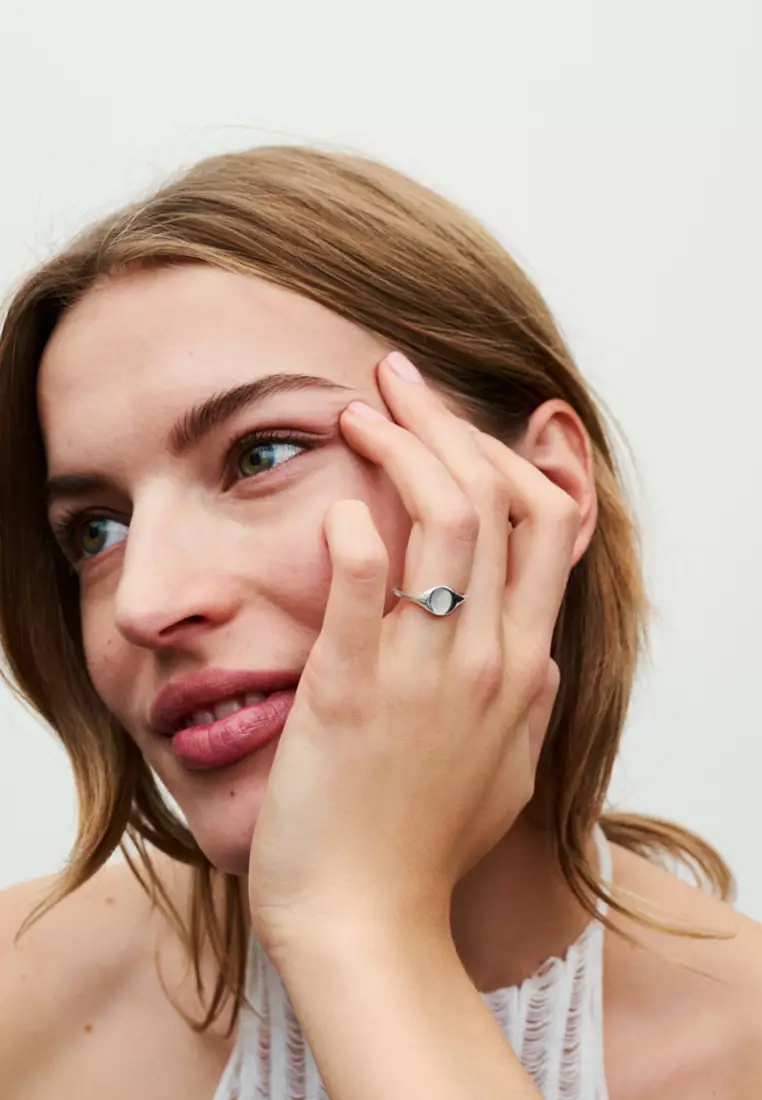 Buy PANDORA Pandora Engravable Signet Ring Online | ZALORA Malaysia