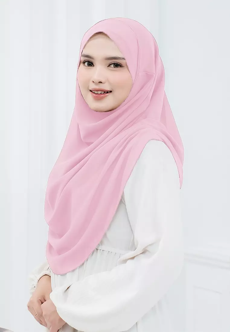 Jual Cantik Kerudung NASHWA INSTAN - BABY PINK Original 2025 | ZALORA Indonesia