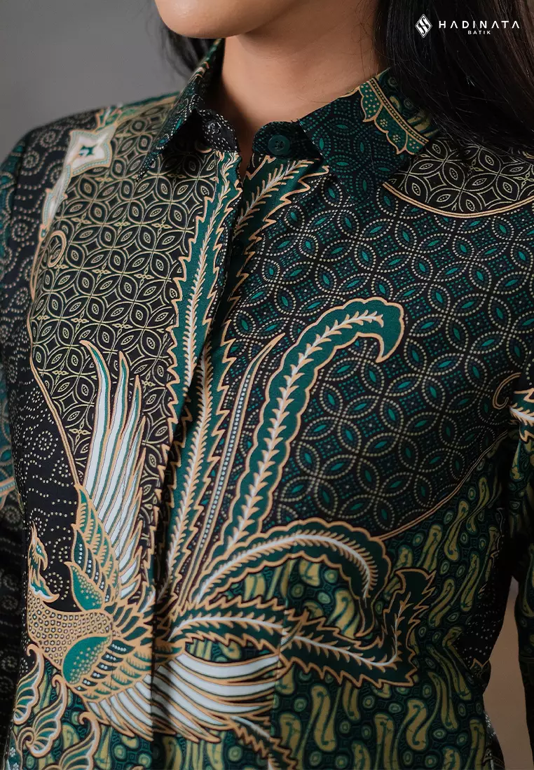 Jual Hadinata Batik Hadinata Batik Wanita Superfine Blouse Panjang ...