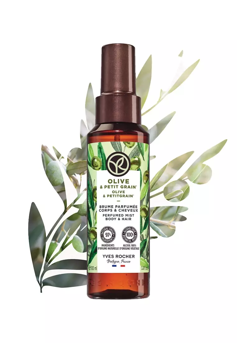 Buy Yves Rocher Olive Petitgrain Perfume Hair & Body Mist - 100ml ...