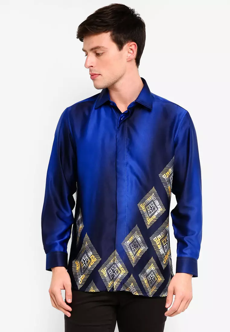 Buy Gene Martino Men's Batik Diamond Shapes 2025 Online | ZALORA ...