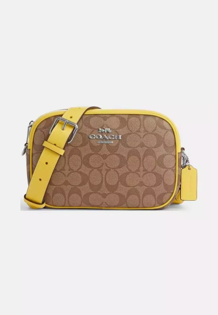 Jual COACH Coach Jamie Camera Bag In Signature Canvas Retro Yellow ...