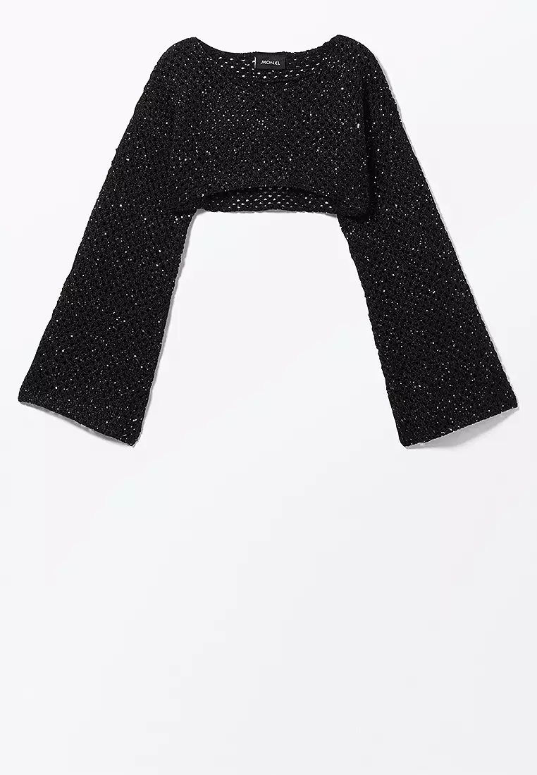 Buy Monki Knitted Boat-Neck Sequin Bolero 2025 Online | ZALORA Philippines