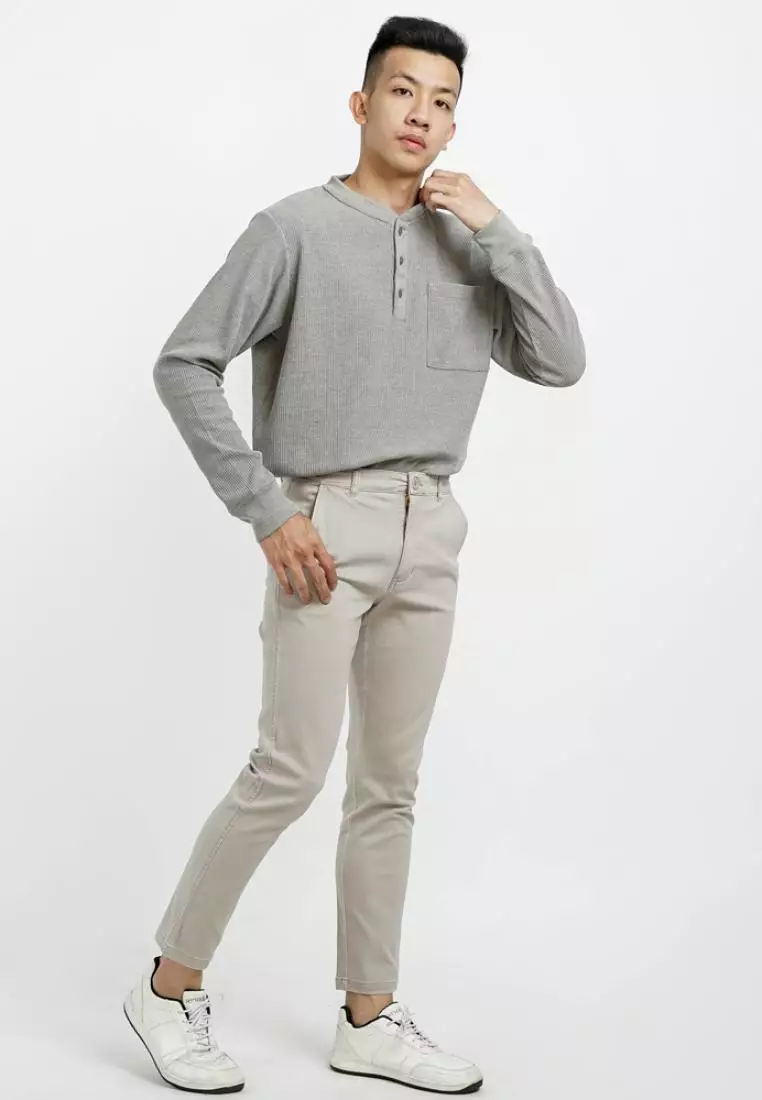 Jual DUST DUST Celana Chinos Hansa Cream (DM. 3504) Original 2024 ...