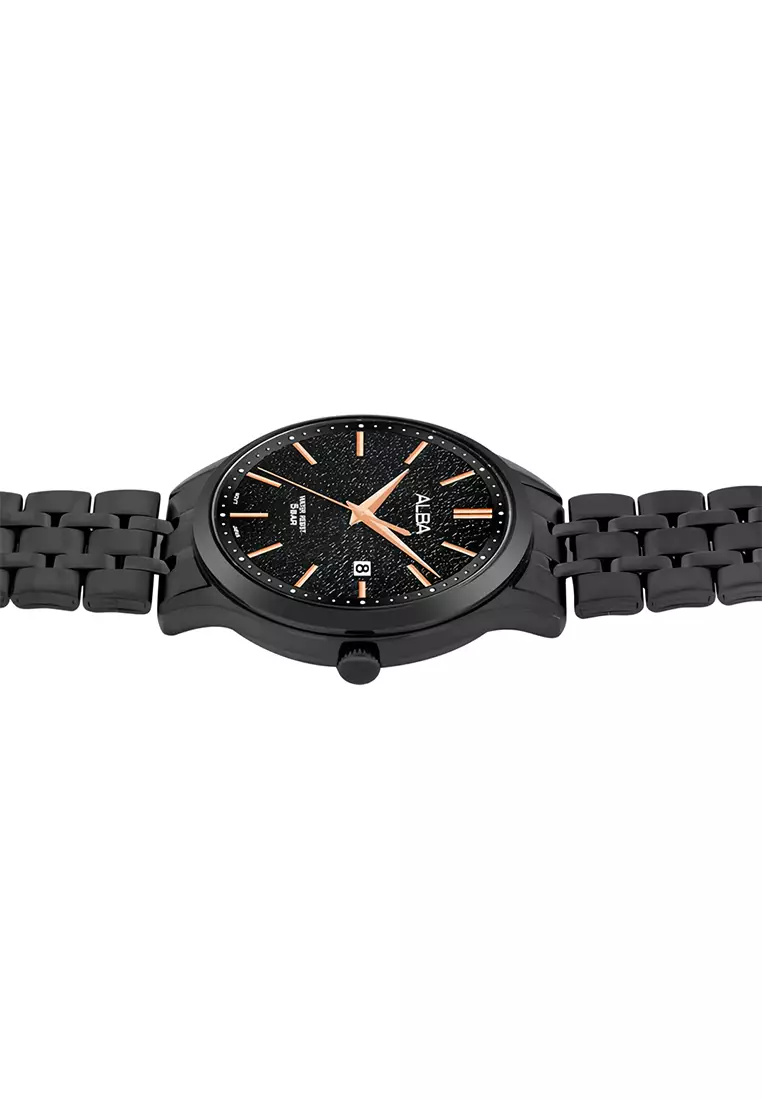 Jual Alba Jam Tangan Pria ALBA Prestige AS9R25X1 Black Patterned Dial ...
