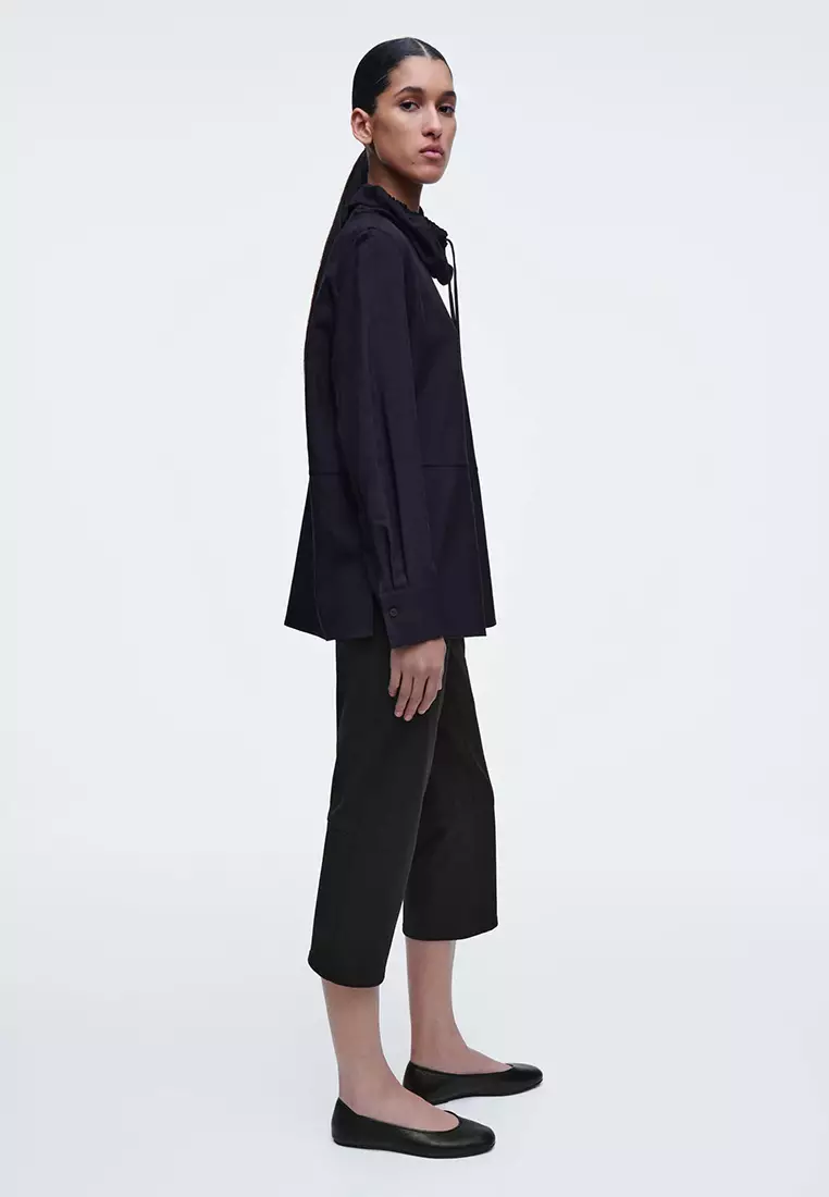 Buy COS Drawstring-Neck Top Online | ZALORA Malaysia