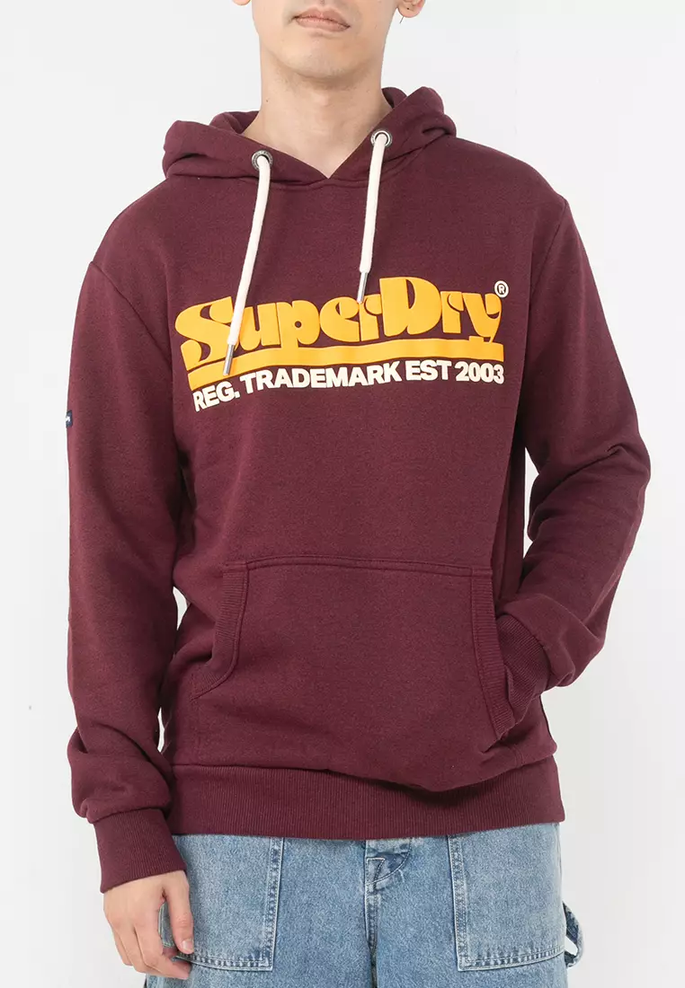 Buy Superdry 70S Retro Font Logo Hoodie 2025 Online | ZALORA Philippines