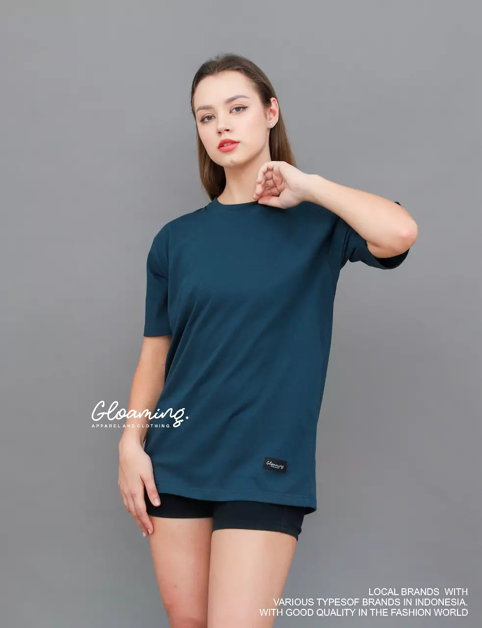 Jual Gloaming Kaos Polos Light Blue Cotton Combed Unisex Original 2025 ...