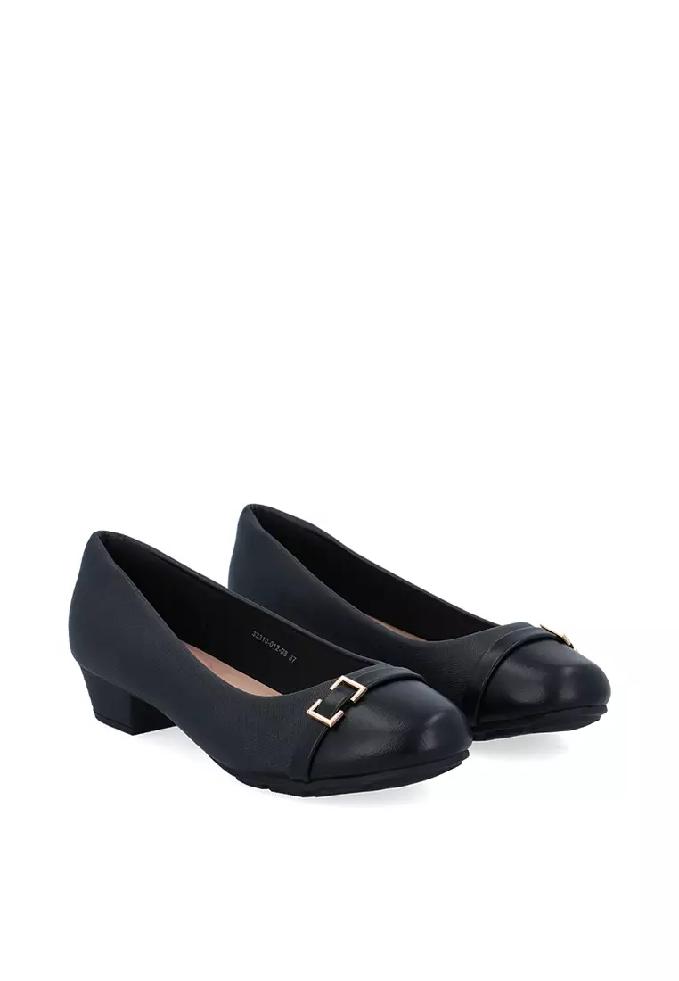 Buy Carlo Rino Black Beryl Low-Heeled Flats Online | ZALORA Malaysia