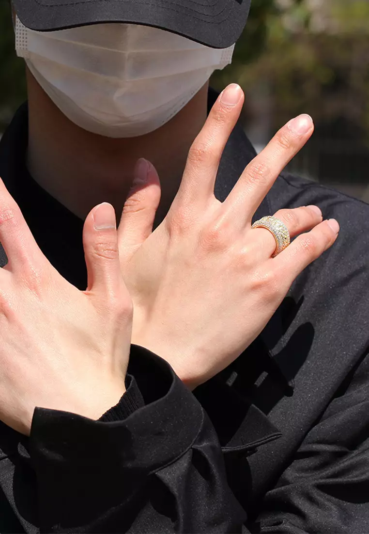 Buy HAPPY FRIDAYS Cuban Spin Ring NRT1410 2025 Online | ZALORA