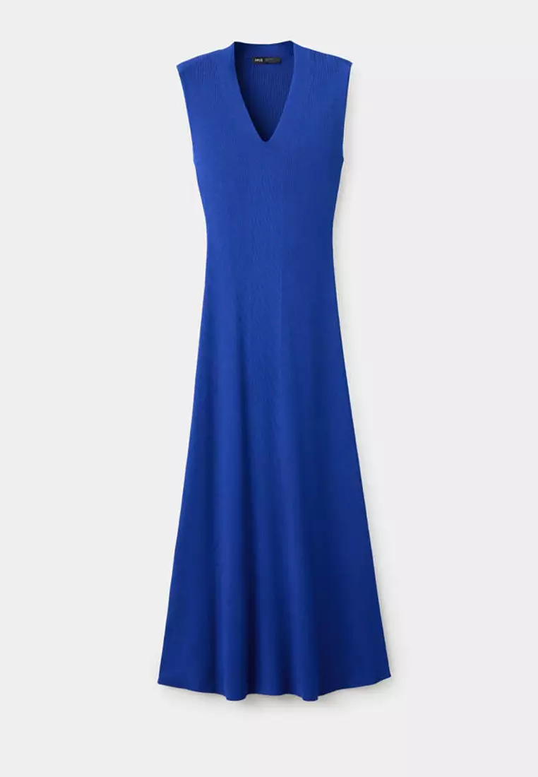 Buy Mango V-Neck Knitted Dress 2026 Online | ZALORA