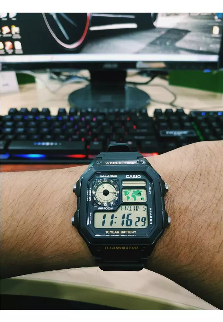 Jual Casio CASIO GENERAL AE-1200WH-1BVDF Original 2024 | ZALORA Indonesia