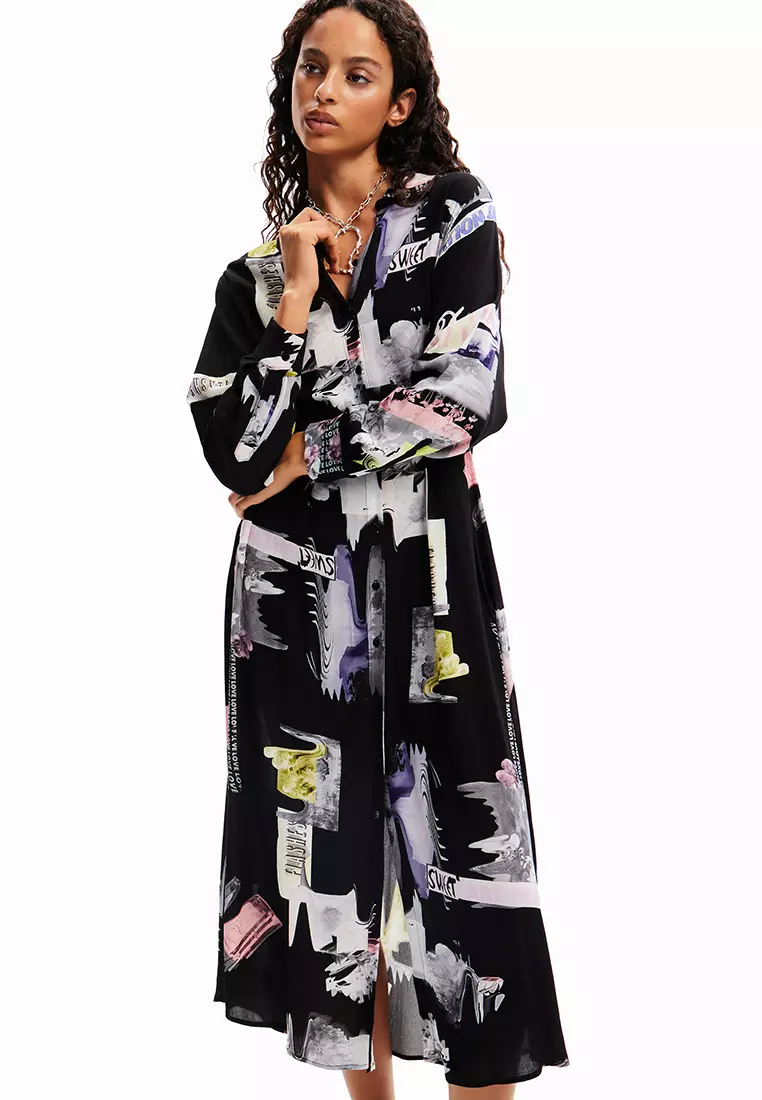 Buy Desigual Desigual Woman Midi shirt dress. 2025 Online | ZALORA