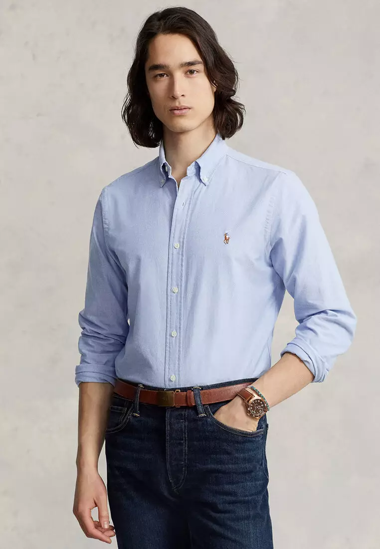 Buy Polo Ralph Lauren The Iconic Classic Fit Oxford Long Sleeve Shirt Online | ZALORA Malaysia