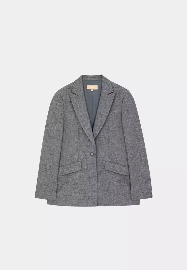 Buy SST&C Iron Gray Peak Lapel Suit 2025 Online | ZALORA