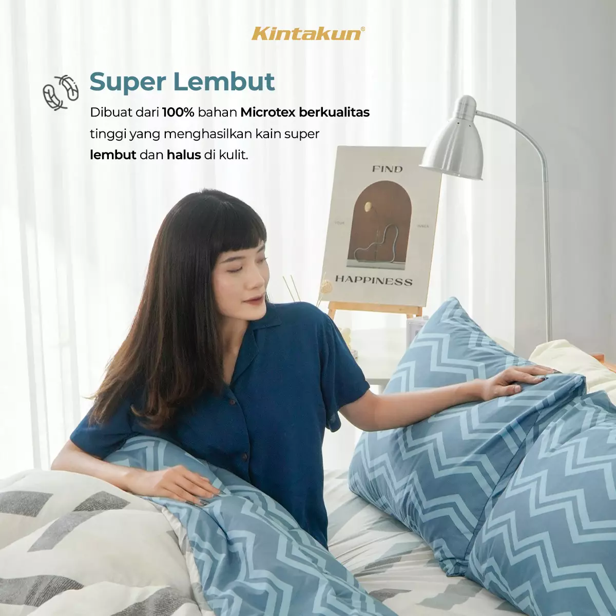 Jual Kintakun Collections Kintakun DLUXE Sprei Duo 2in1 Varelia Tinggi 25cm 120 x 200 Aesthetic ...