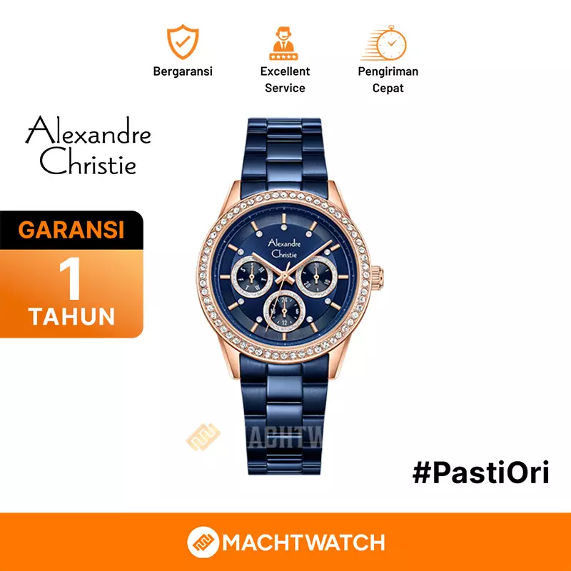 Jual Alexandre Christie Jam Tangan Wanita Alexandre Christie AC 2A46 BF ...